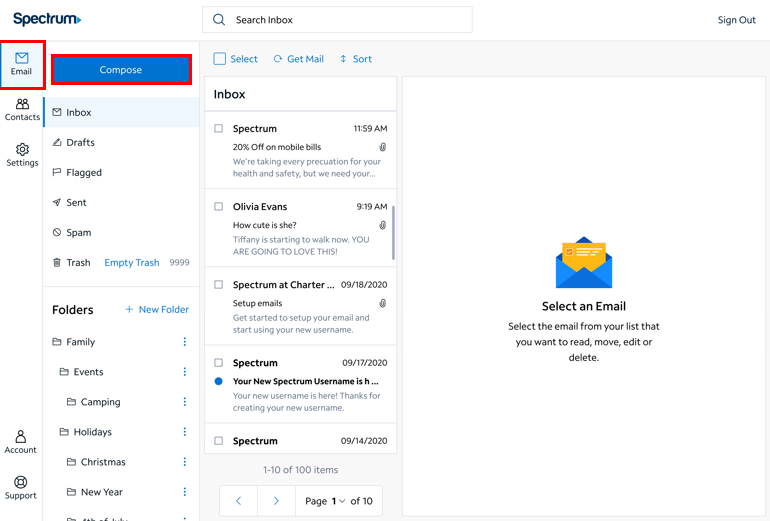 Spectrum Email to Text (2024)